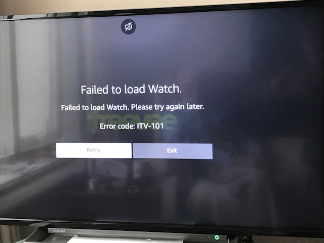 Failed to load Watch. Error Code: ITV-101