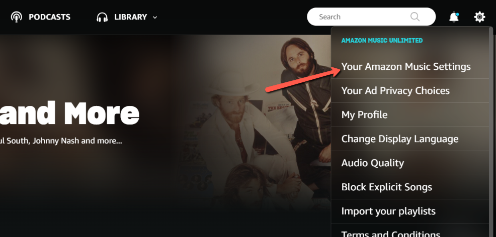 Where is the volume adjustment for Amazon Music desktop?