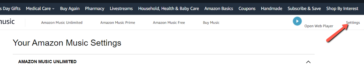 Where is the volume adjustment for Amazon Music desktop?